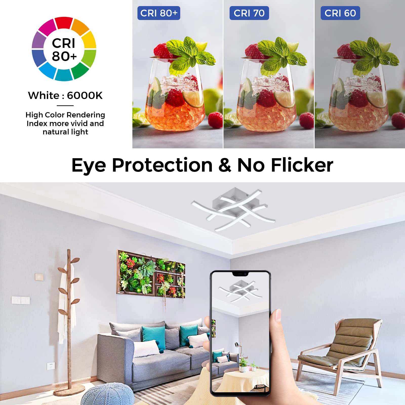 Curved LED Ceiling Light – Modern Nest Store