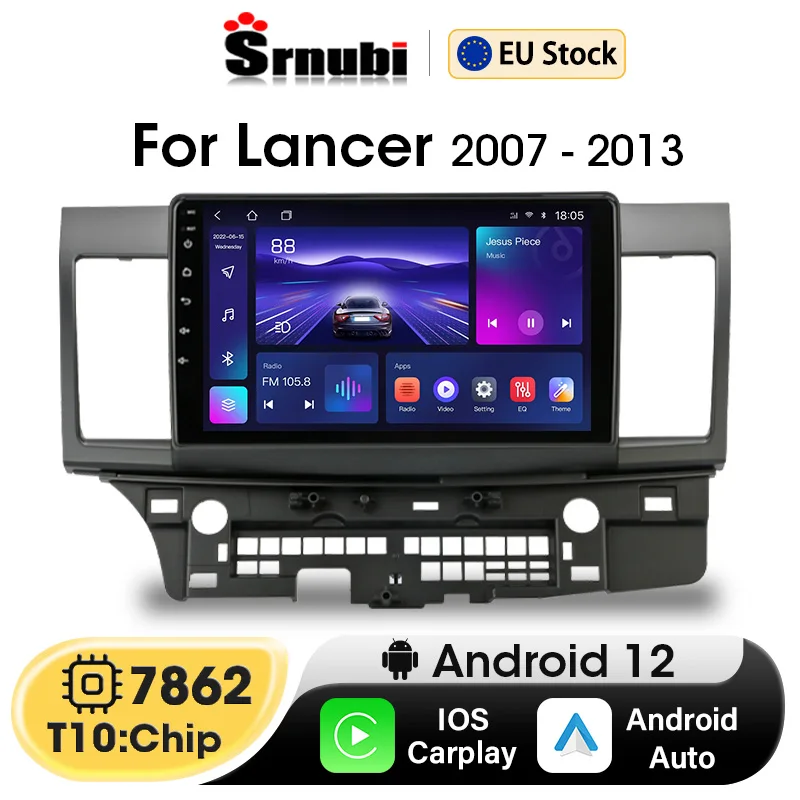 Android-12-Wireless-CarPlay-Car-Radio-for-Mitsubishi-Lancer-10-CY-2007 ...