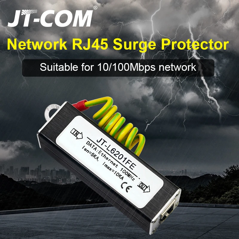 Network Rj45 Surge Protector,protection Device, Lightning Arrester,spd ...