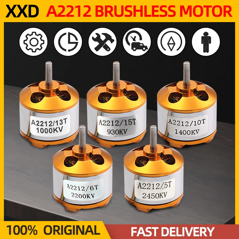 A2212-Brushless-Motor-1400KV-2200KV-For-RC-Aircraft-Plane-Multi-copter ...