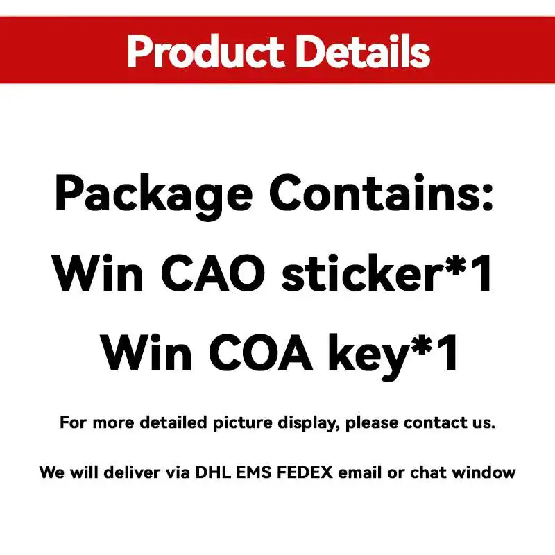 Win10 Pro Key Sticker COA License OEM100% Hine Код One Активация ...