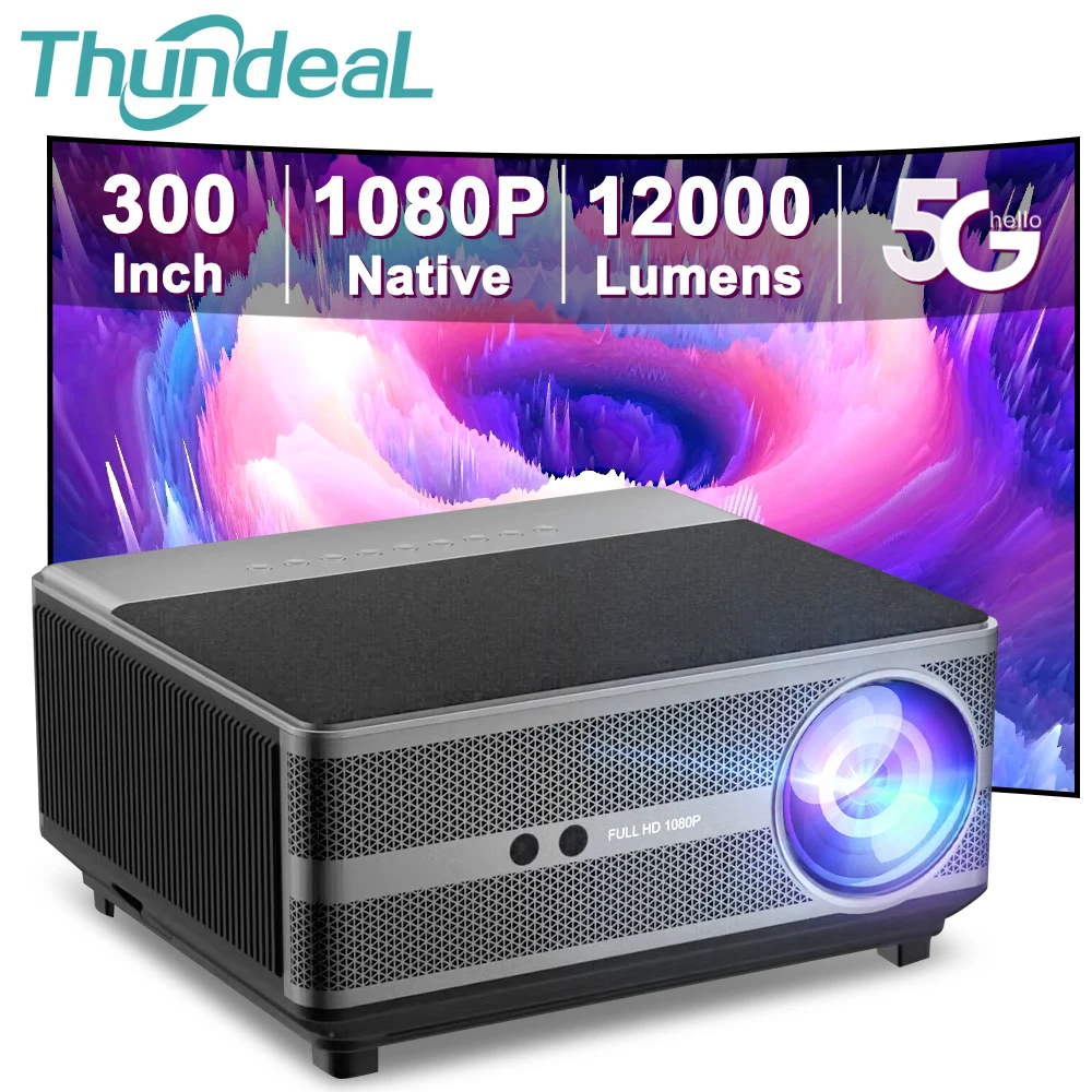 Thundeal Full Hd 1080p Projector Td98 Wifi Led 2k 4k Video Movie Smart ...