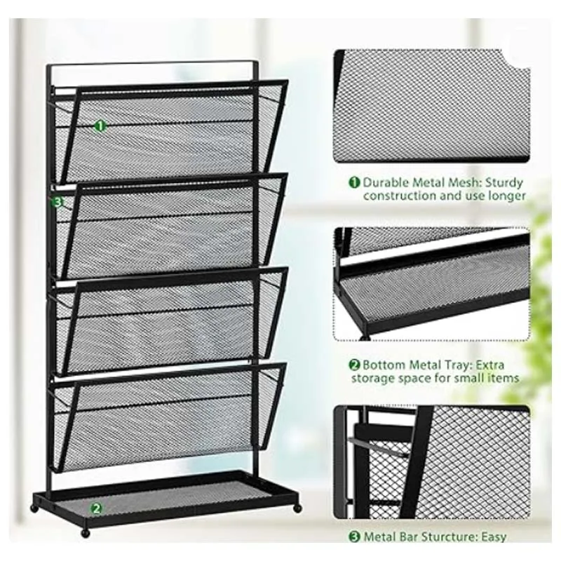 Vertical Desk File Organizer Holder – Office Essentials Shop