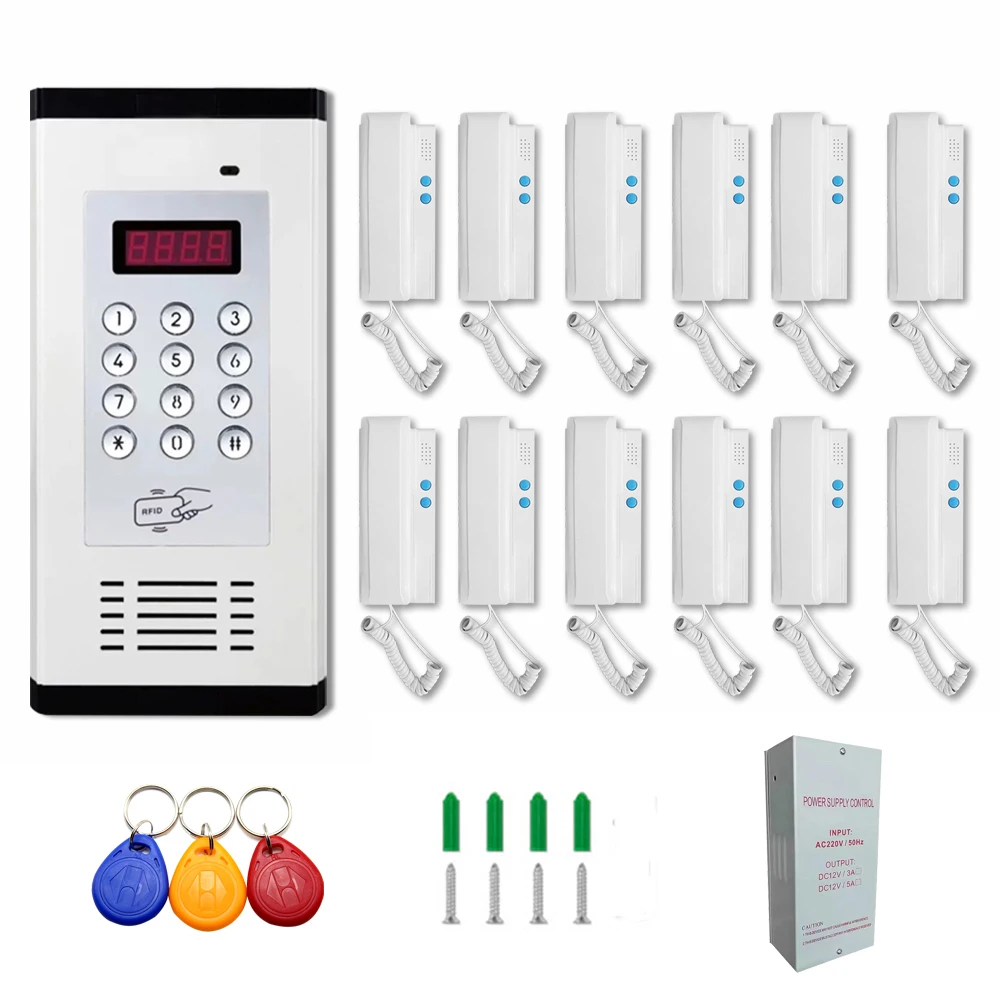 Non-Visual-12-Household-Building-Intercom-System-Doorbell-Intercom ...