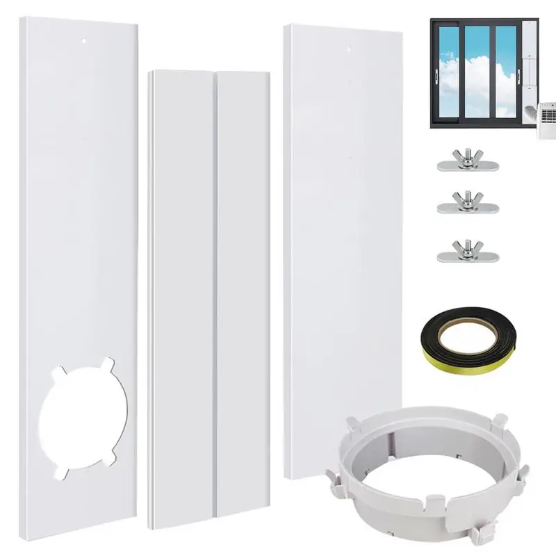 Air-Conditioner-Sealplate-Portable-AC-Window-Kit-With-Slide-Rail ...