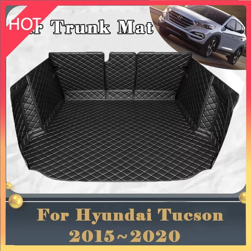 Car-Trunk-Mat-For-Hyundai-Tucson-TL-2015-2020-Dirt-resistant-Fully ...