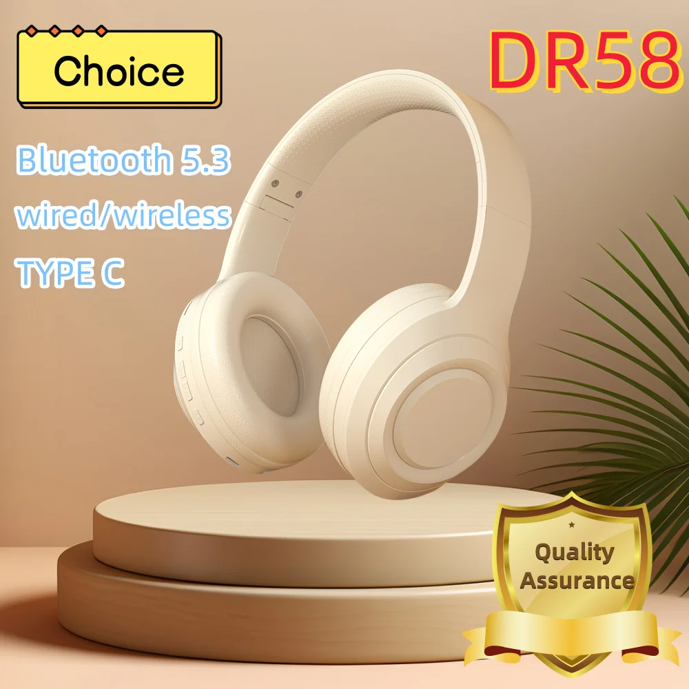 Noise-Reduction-Wireless-Headphones-Blutooth-DR58-Gaming-Earphone ...