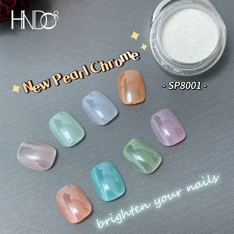 HNDO-White-Pearl-Powder-Shell-Rubbing-Chrome-Dust-Bright-Shiny-Effect ...