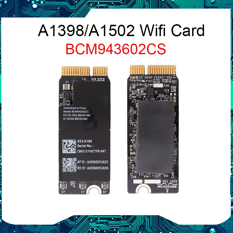 Original Wifi Airport Card Bcm943602cs For Macbook Pro Retina 13" 15 ...