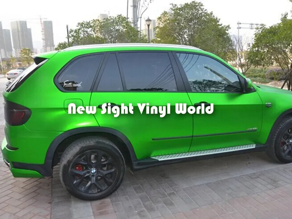 High-Quality-Matte-Green-Satin-Metallic-Vinyl-Green-Matte-Satin-Metal ...