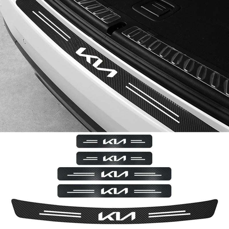 1PC Car Trunk Bumper Stickers Protective Threshold Decals for KIA K3 K7 ...