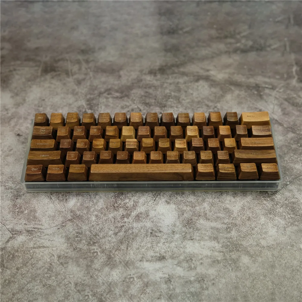 ECHOME-Walnut-Keycap-Set-60-87-104-Wood-Handmade-Custom-Keyboard-Cap ...
