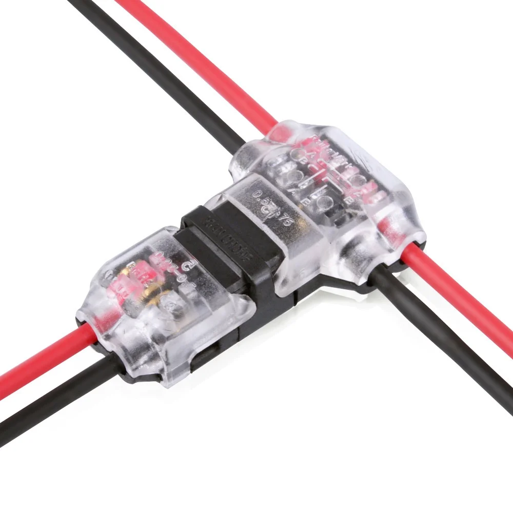 5/10/20PCS Wire Cable Snap In T2 Connector No-solder No-peel Quick ...