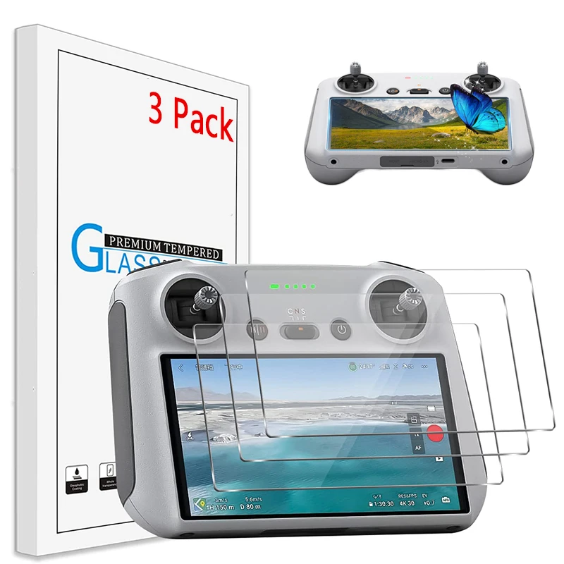 1 3Pcs Tempered Glass For DJI Mini 3 PRO RC Remote Controller Screen ...