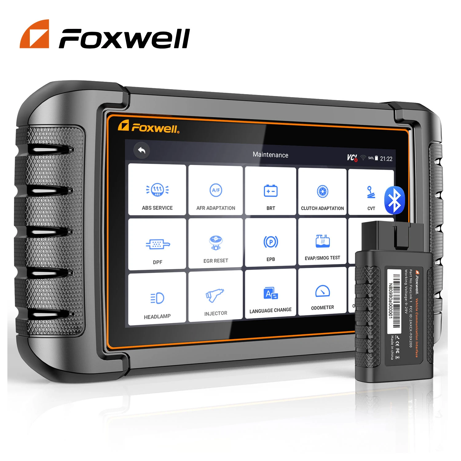Foxwell NT809BT Professional Automotive Scanner All System Scan Car ...