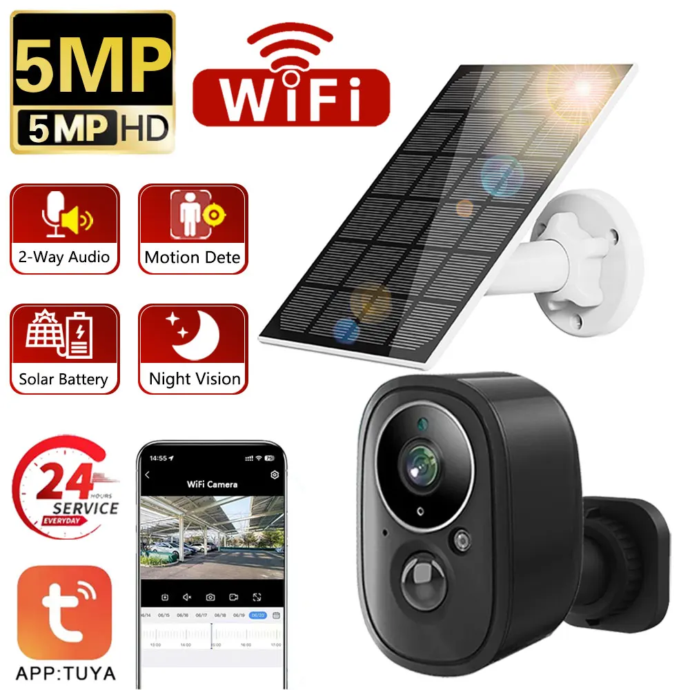 5MP-Tuya-Solar-Wifi-Camera-Outdoor-Color-Night-Vision-Built-in ...