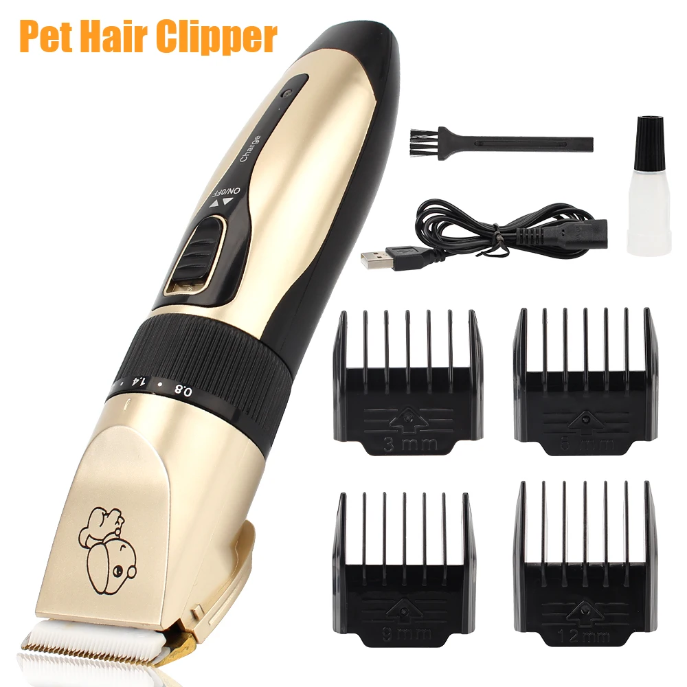 Professional-Grooming-Kit-Rechargeable-Haircut-Shaver-for-Animals ...