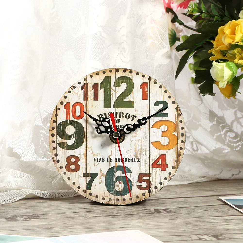 Creative-Antique-Wall-Clock-Vintage-Style-Wooden-Round-Clocks-Home ...