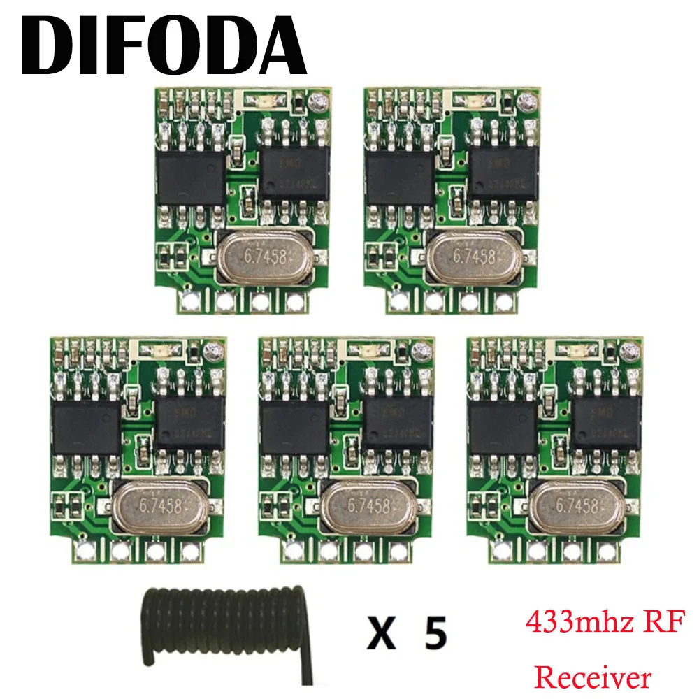 DIFODA-receptor-RF-de-5-piezas-433-mhz-M-dulo-Decodificador-de-c-digo ...