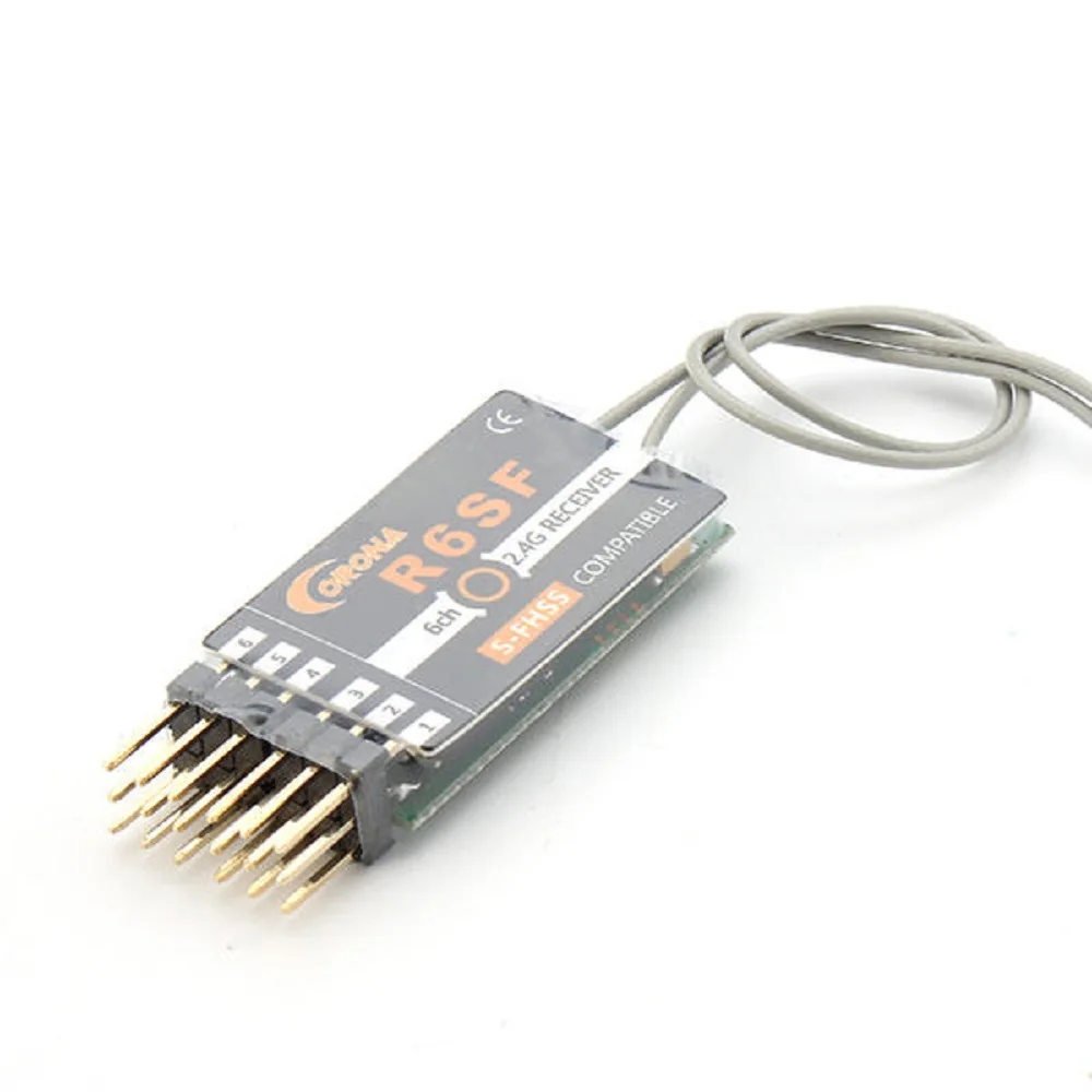 Corona R6SF 2.4G 6CH S-FHSS/FHSS Compatible Receiver For RC Models ...