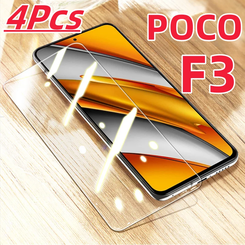 2Pcs-4Pcs-For-Poco-F3-Tempered-Glass-Original-9H-High-Quality ...