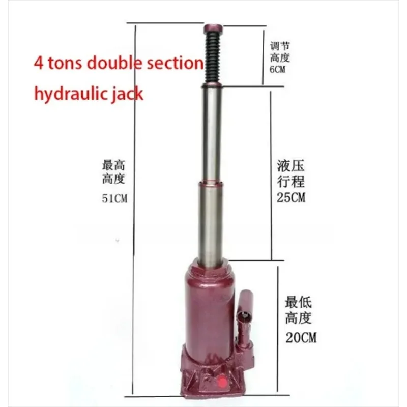 Load-bearing 4 Tons 4T Double Section Hydraulic Jack Off-road Vehicle ...