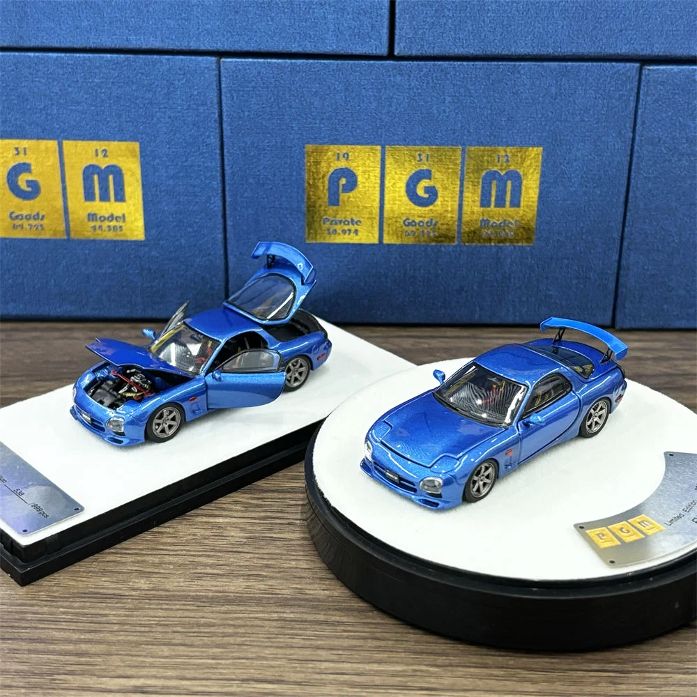 Newly-Stocks-PGM-1-64-Diecast-Fully-Opened-Mazda-RX7-Metalic-Blue-Color ...