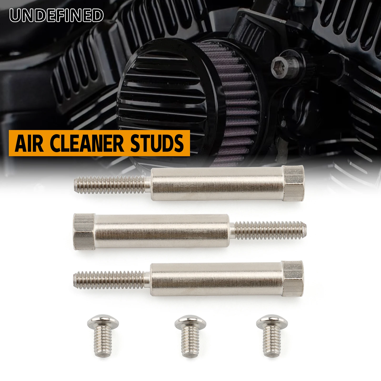 3pcs Air Cleaner Studs for Harley Velocity Stack Motorcycle Air Cleaner ...