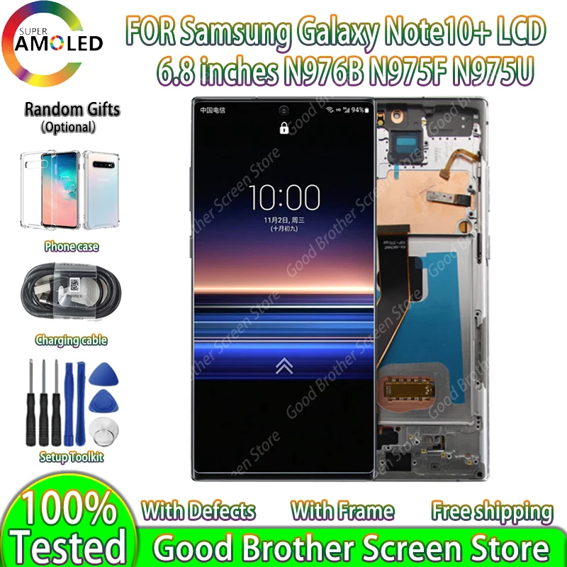 Original-6-8-AMOLED-Screen-For-Samsung-Galaxy-Note-10-Plus-Display ...