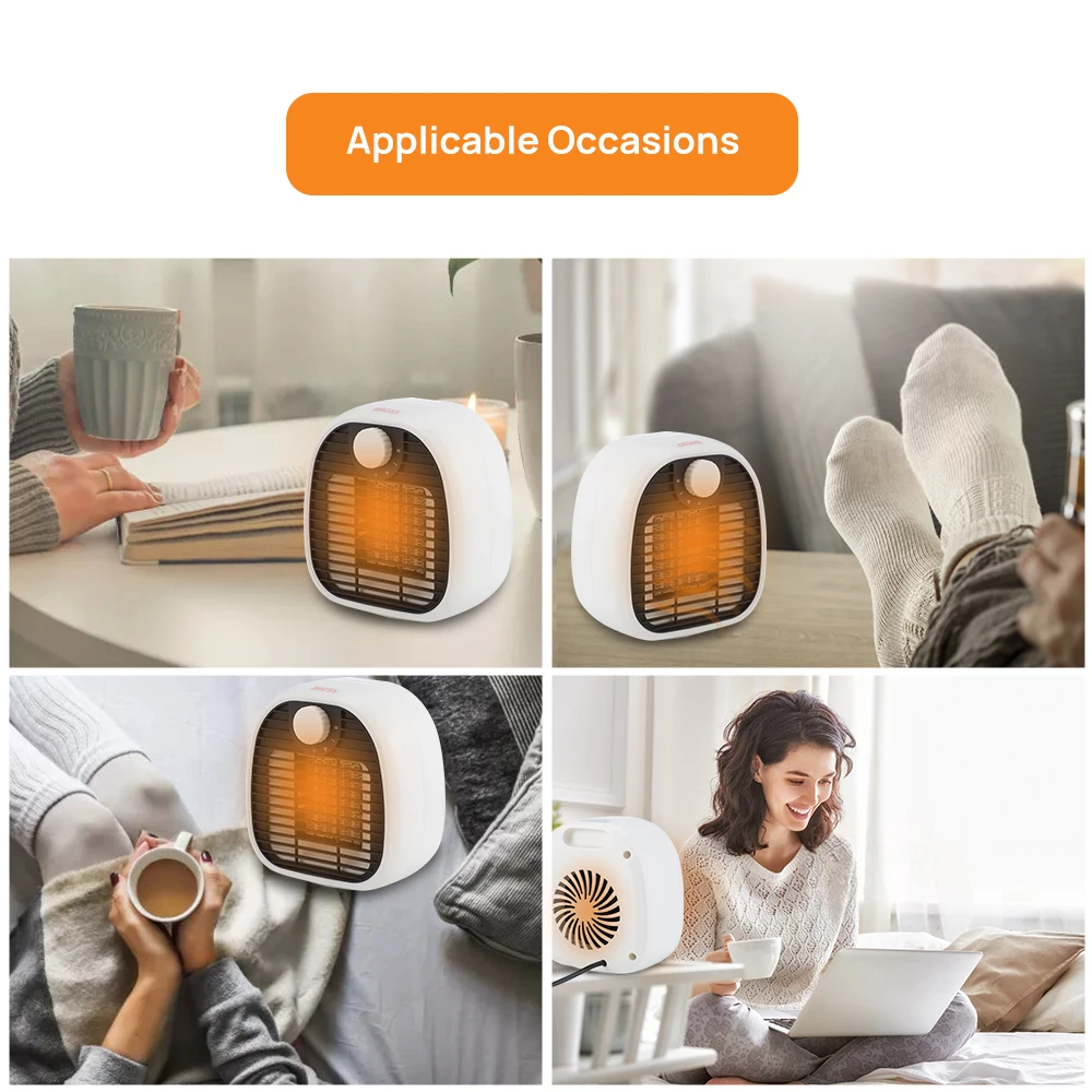 La couleur verte Mini radiateur électrique Portable 1000W, Machine à ...