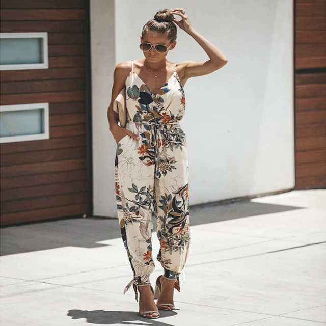 Floral Romper Pants