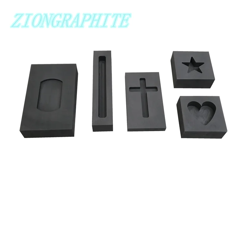Multi Shape Graphite Ingot Tank Pentagram, Heart, Cross,Ellipse Etc ...