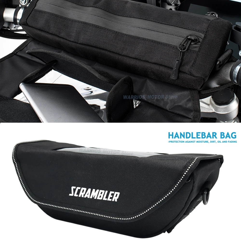 For Ducati Scrambler 1100 Motorcycle Handlebar bag waterproof handlebar ...