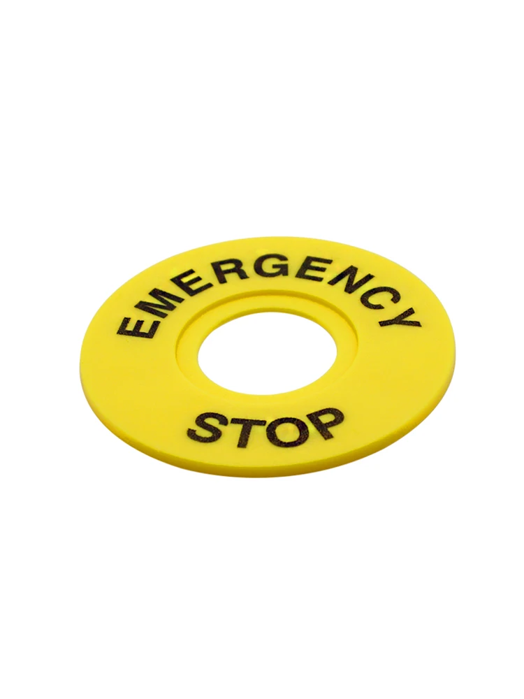 Emergency-stop-button-signboard-opening-22mm-warning-sign-signboard ...