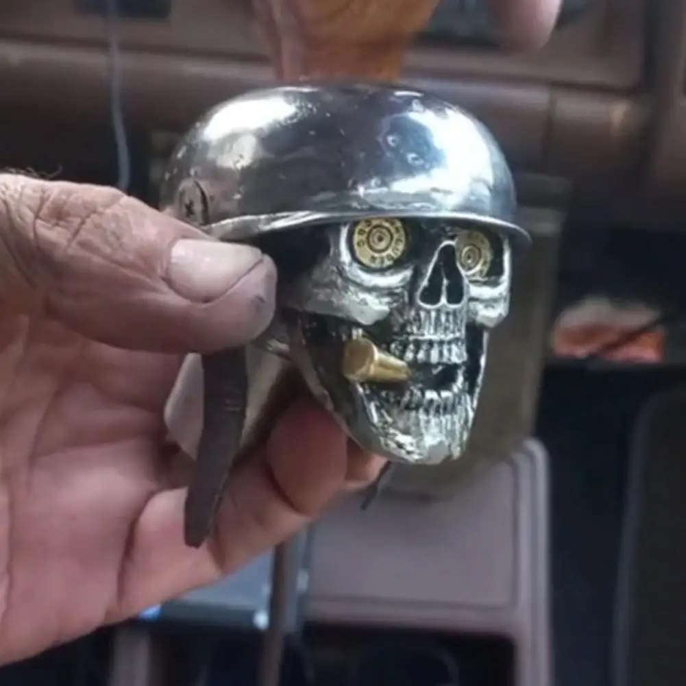Skeleton-Soldier-Gear-Knob-Handcrafted-Alloy-Car-Stick-Shifter-Handle ...