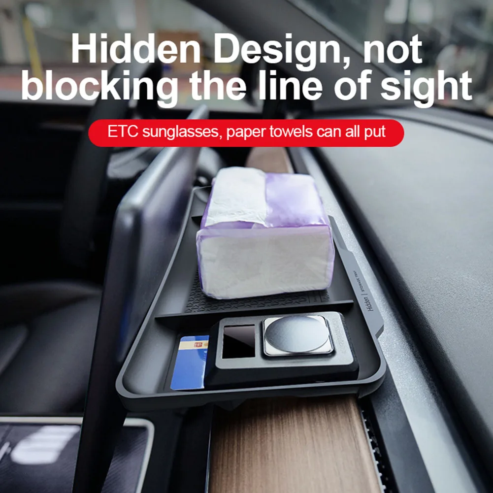 For Tesla Model 3 Model Y Screen Rear Storage Box Invisible ...