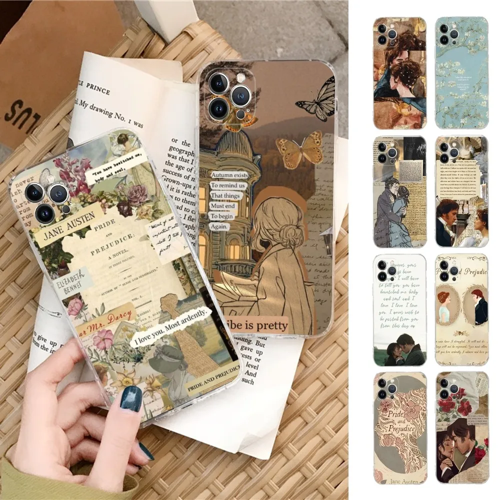Pride And Prejudice Jane Austen Phone Case For iPhone 15 14 11 12 13 ...