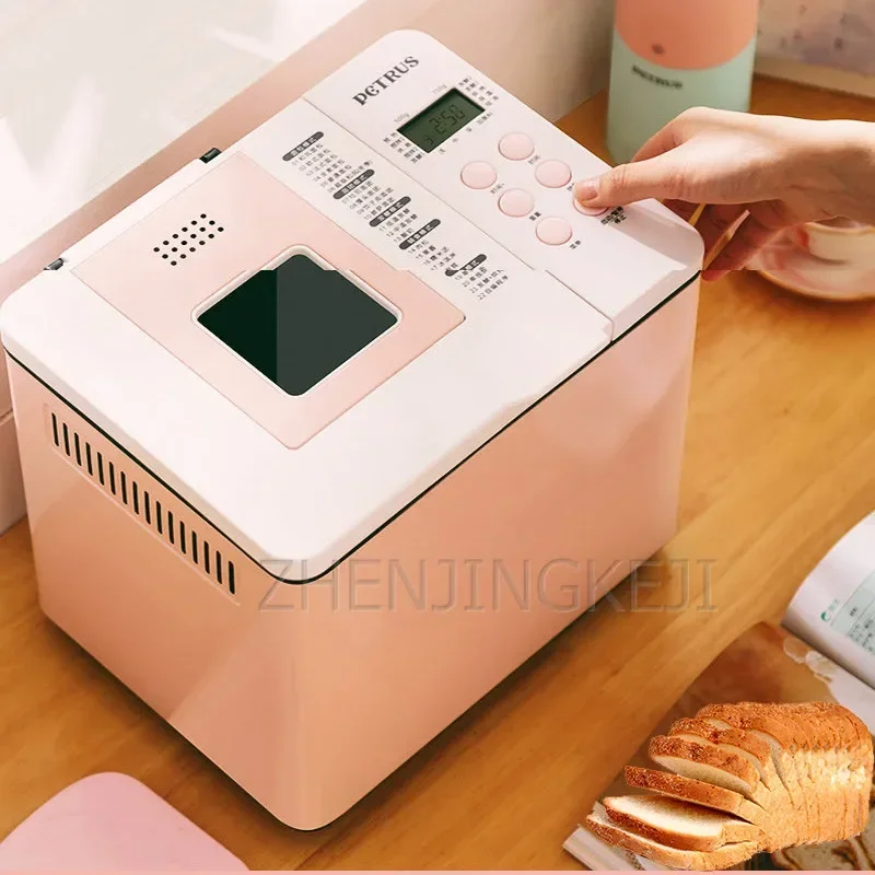220V-Home-Fully-Automatic-Bread-Machine-Double-Tube-Cake-Knead-Dough-Small-Intelligent ...