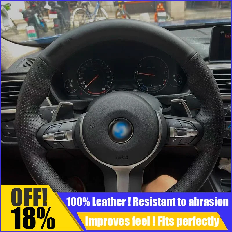 Leather-Car-Steering-Wheel-Cover-Fit-For-BMW-F87-M2-F80-M3-F82-M4-M5 ...
