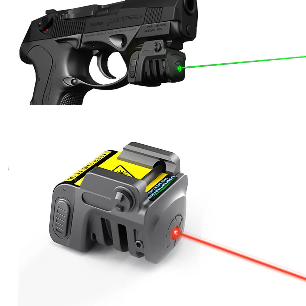 9mm Pistol With Laser Sight