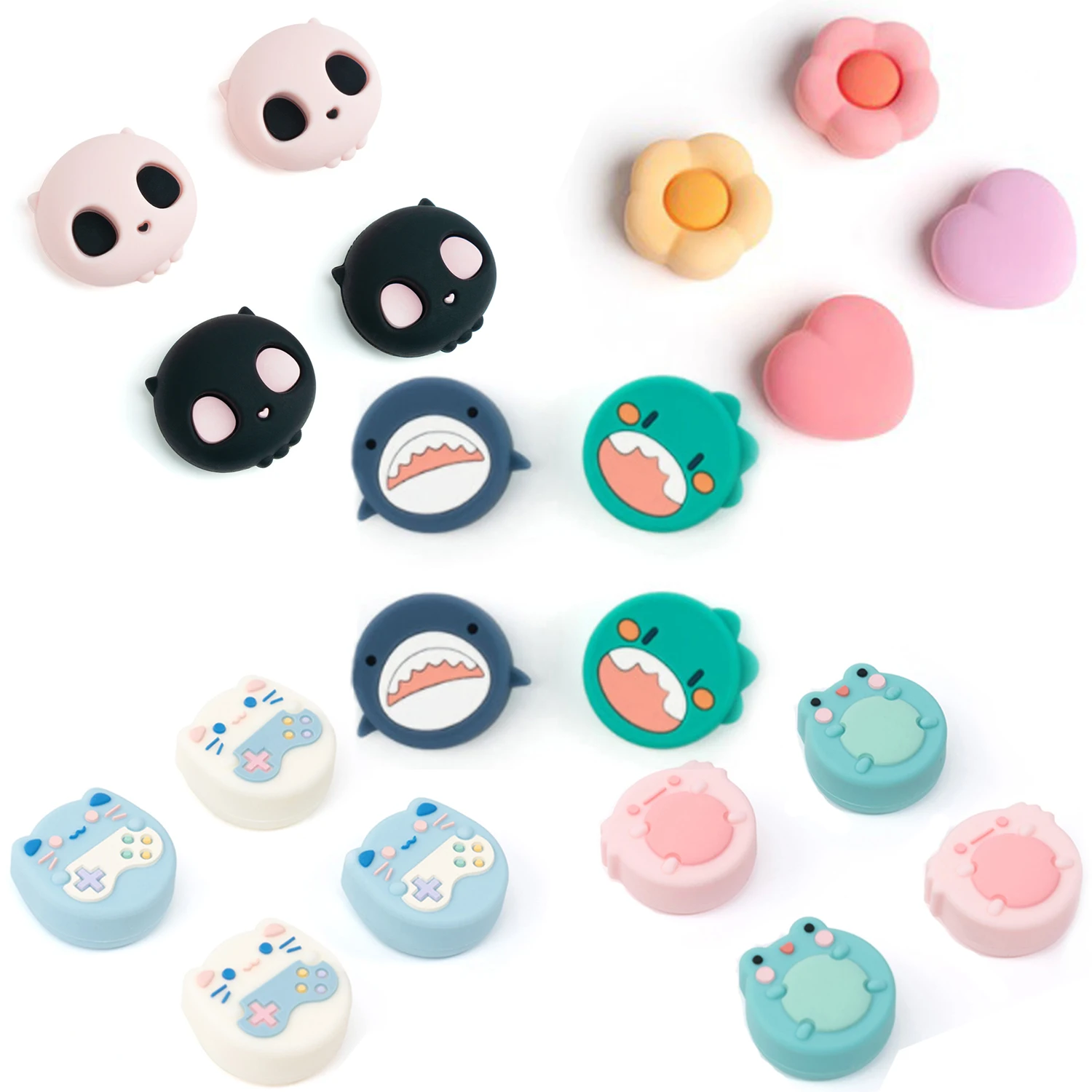 Tapa-de-silicona-para-Thumb-Stick-cubierta-suave-para-Nintendo-Switch ...