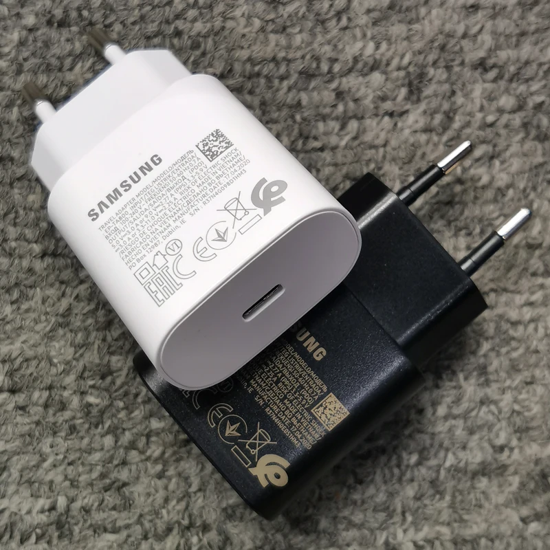 Noir-avec Boîte-Samsung-Chargeur super rapide 25W PD, pour Galaxy Z Flip 4 3 2 S23 S22 S21 S20 ...