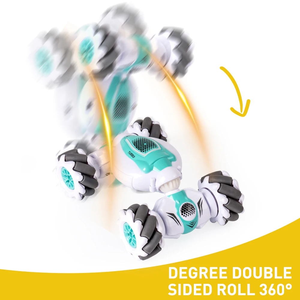 FTL™ 2023 Remote & Watch Controlled RC Rotating Stunt Car - FunToyLab