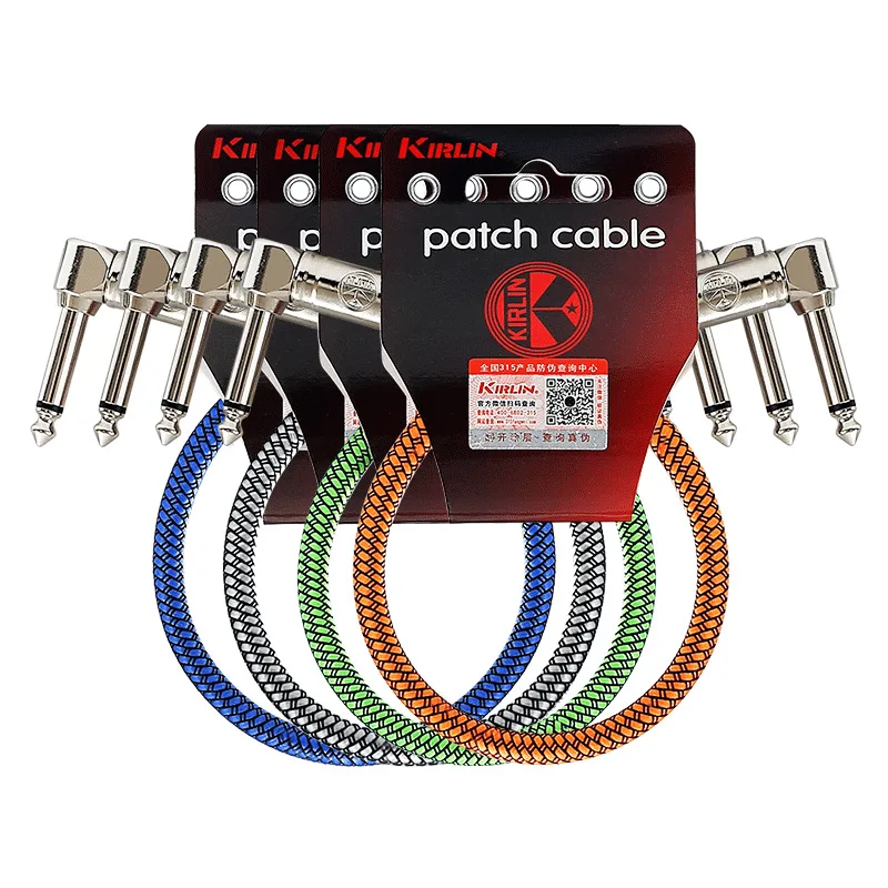 4pcs-Kirlin-0-3-Meter-Patch-Cable-Effect-Pedal-Weave-Cloth-Cable-1-4 ...