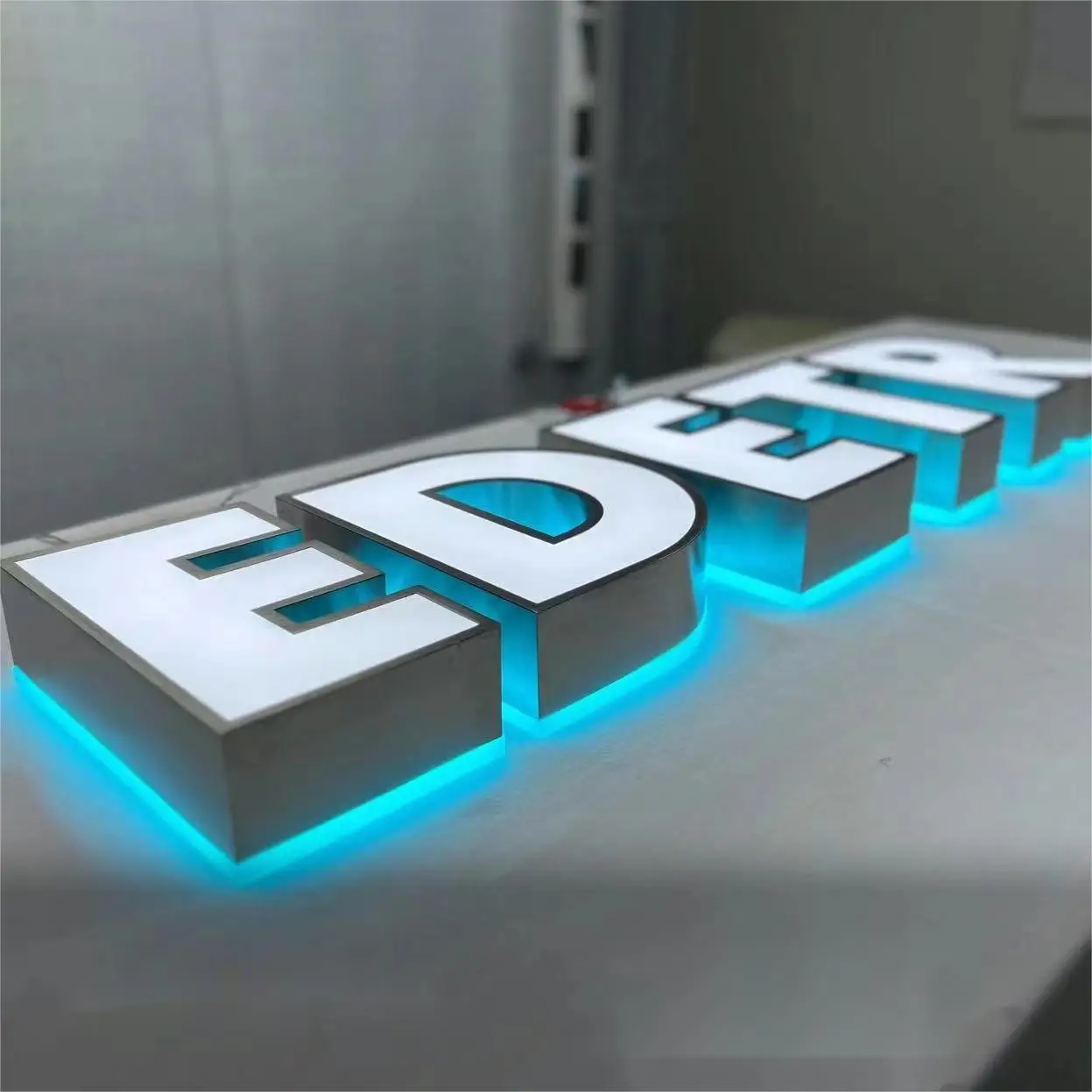 Outdoor-3d-Custom-Shop-Wall-Signage-Illuminated-Sign-Board-Stainless ...