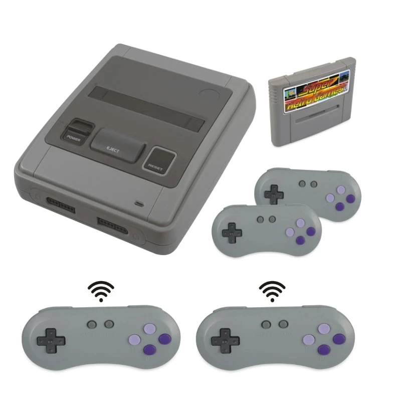 HD-For-SNES-16-BIT-Super-Retro-Video-Game-Console-2-4G-Wireless ...