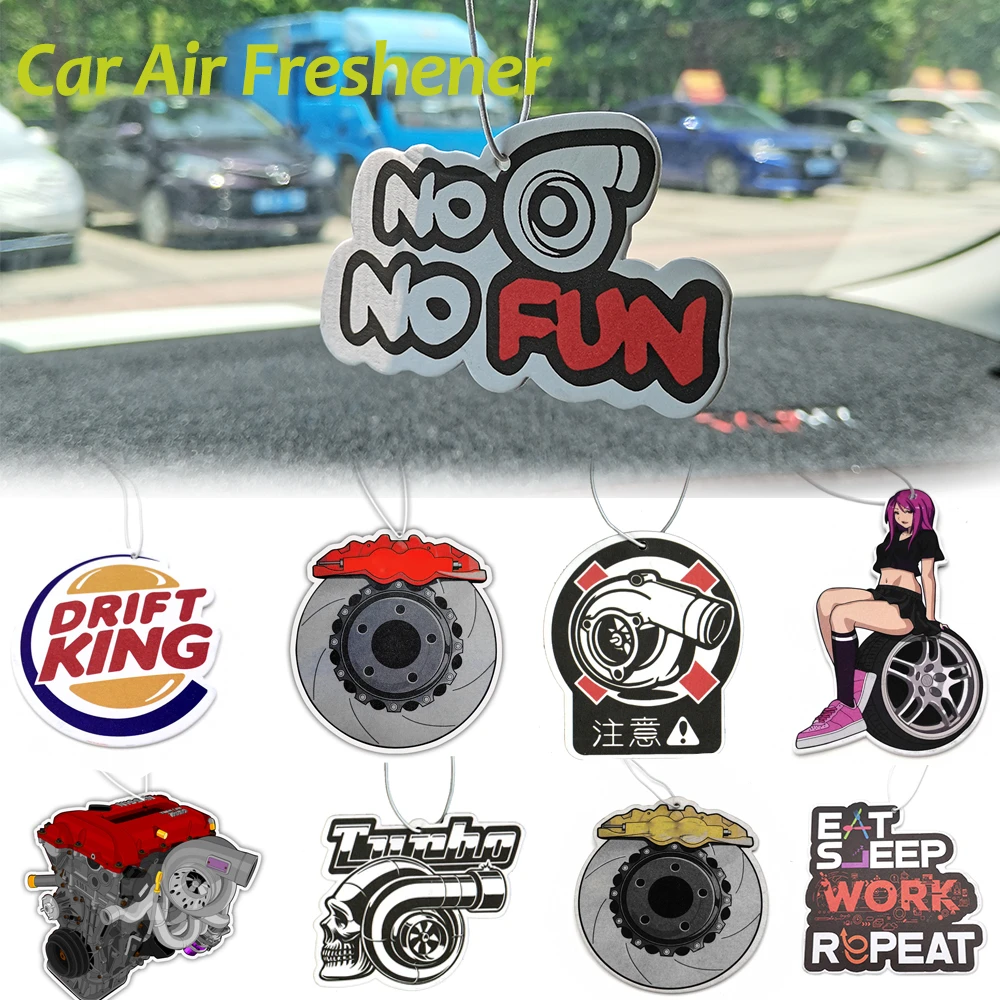 JDM Culture Car Air Freshener Hanging Rear View Solid Paper Diffuser ...