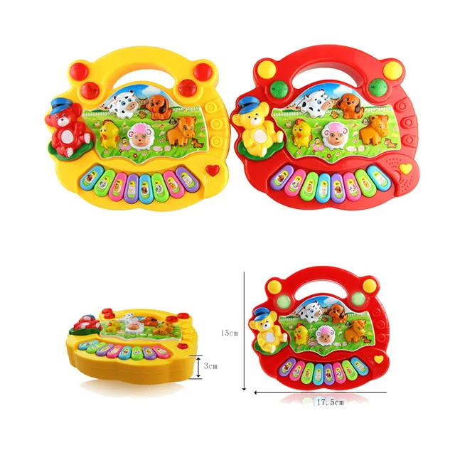 Baby Musical Toy With Animal Sound Kids Piano Keyboard Electric ...