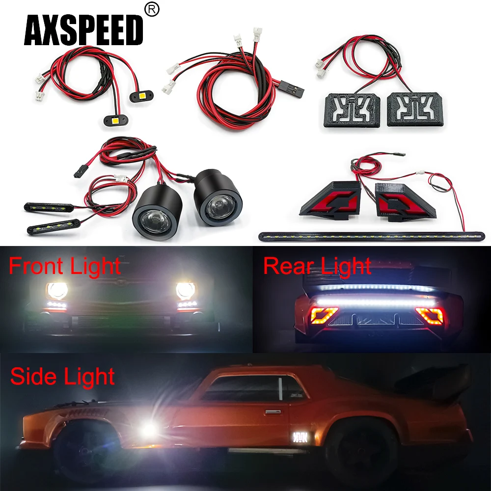 AXSPEED Simulation Headlight Taillight Side LED Light Group for Felony ...