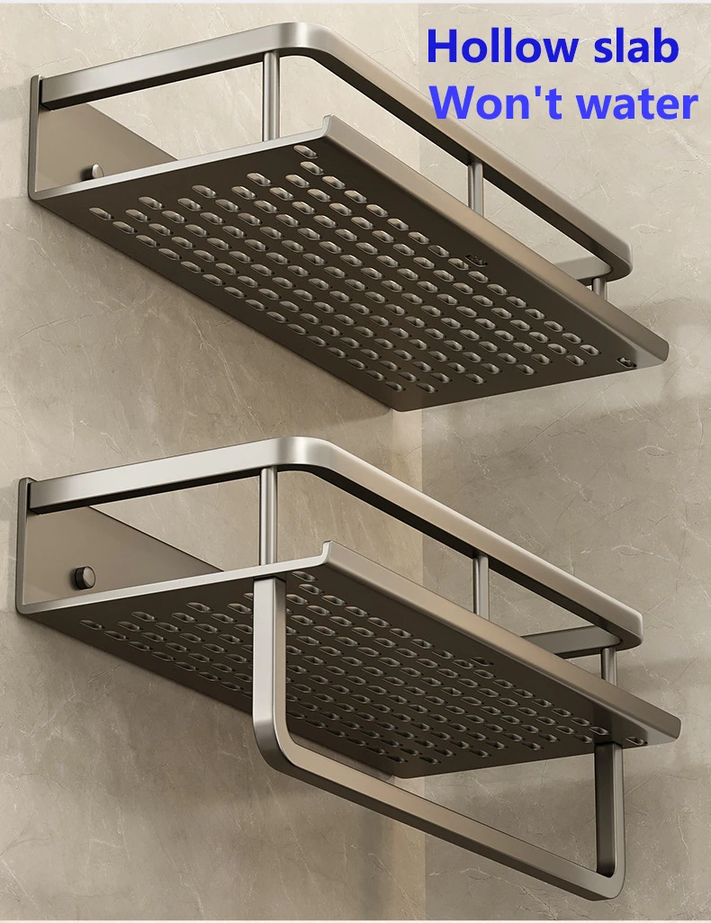 Shower-Caddy-Bathroom-Storage-Rack-30-50CM-No-Drilling-Punch-Shower ...